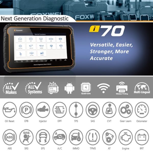 Foxwell i70 Next Generation Diagnostic Platform - FOXWELL SA